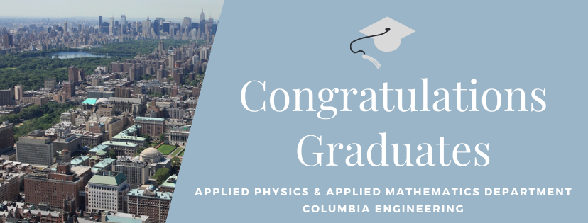 Congratulations Graduates | Applied Physics and Applied Mathematics